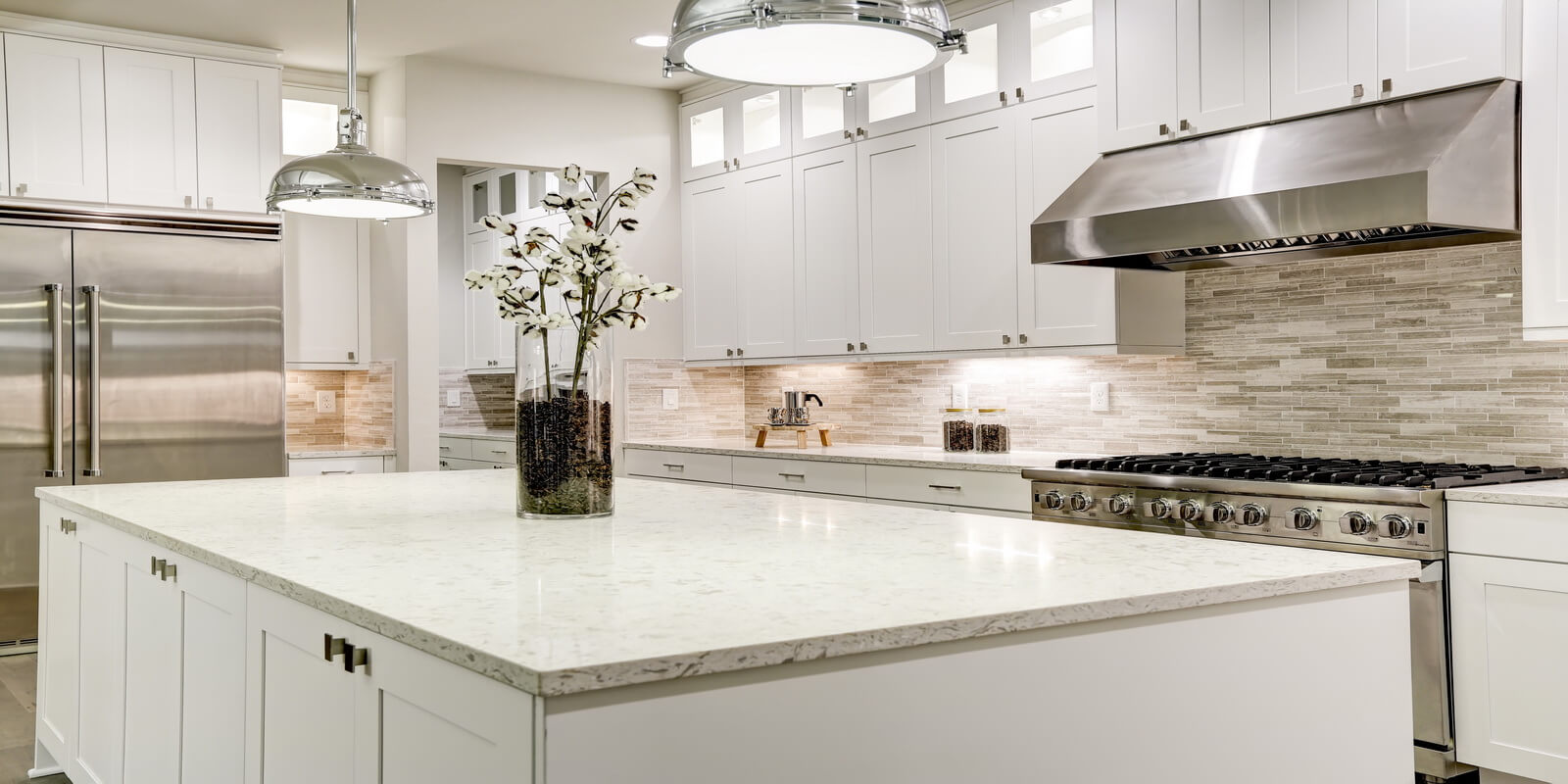 Custom quartz countertops for a flawlss kitchen - GS Quartz Stone